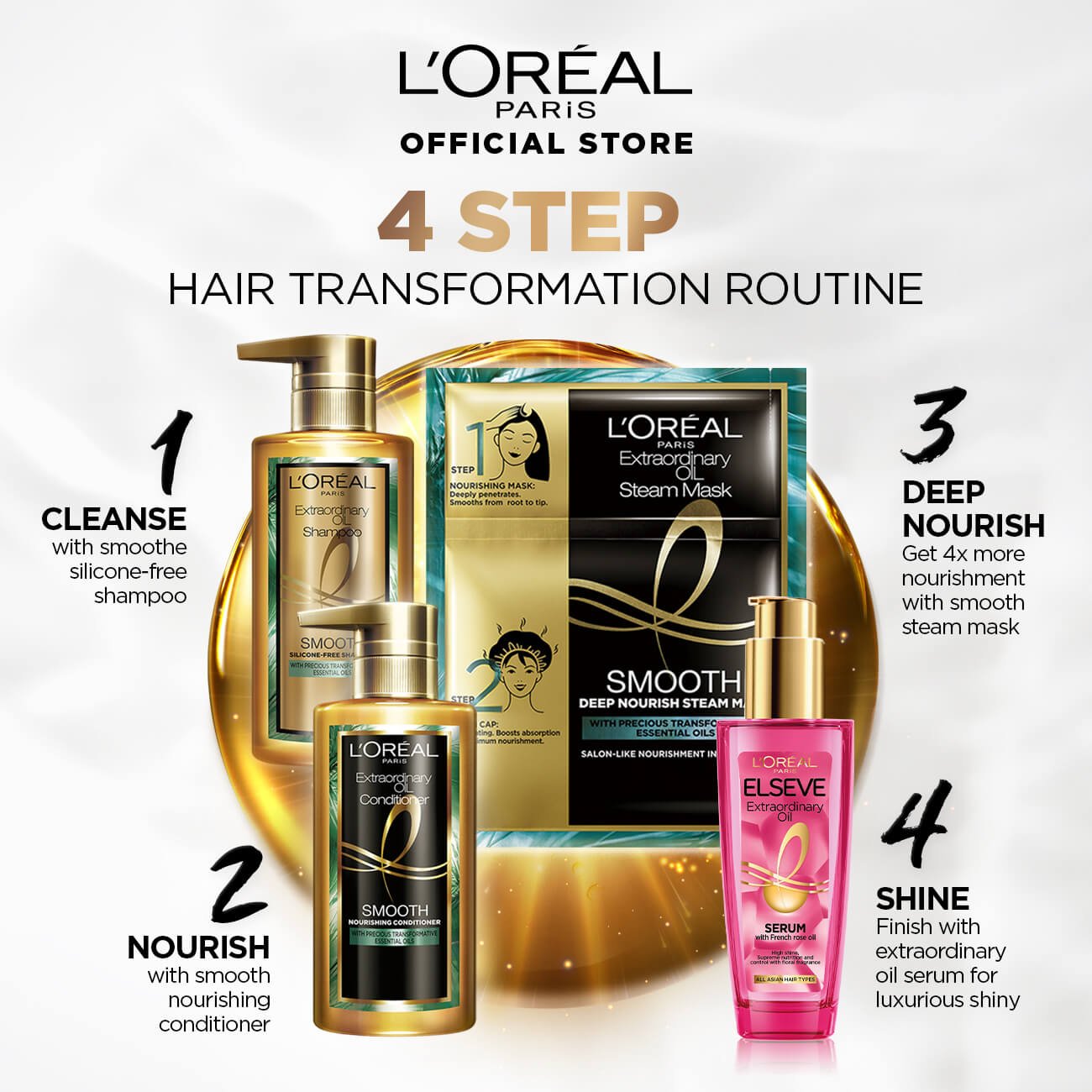 Elseve Extraordinary Oil Pink 100ml