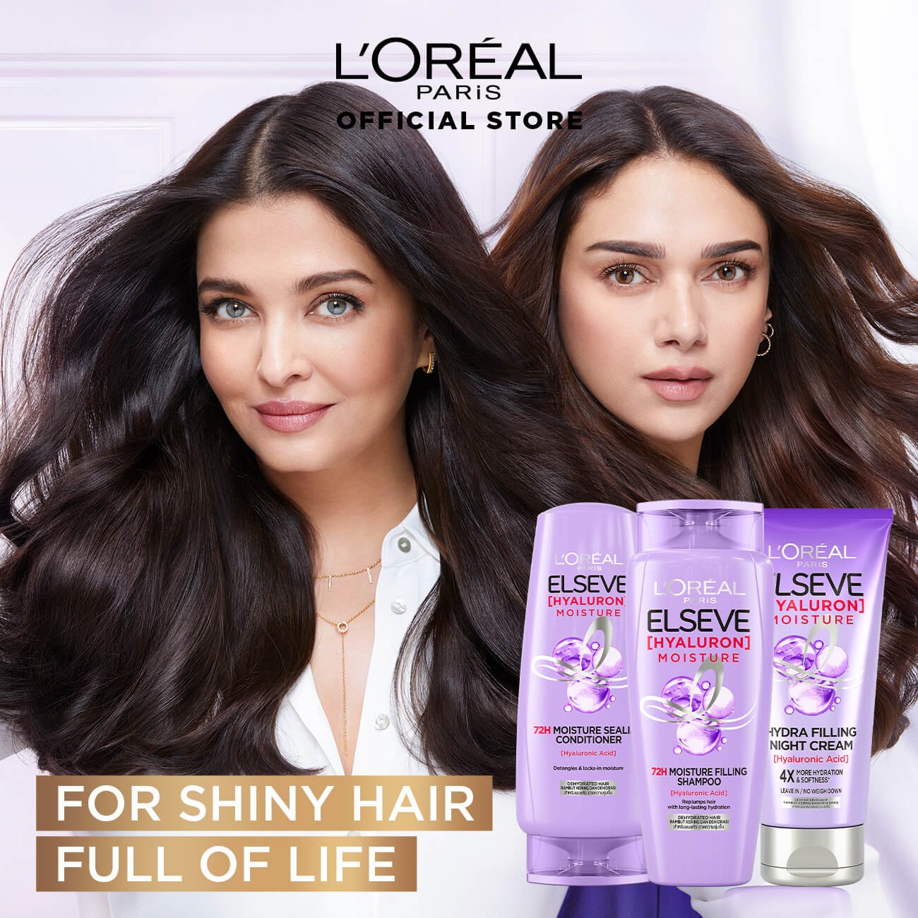 Elseve Hyaluron 72H Moisture Filling Shampoo 410ml