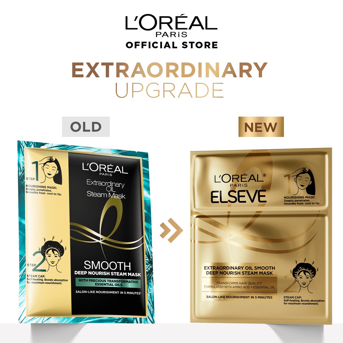 L’Oréal Paris Extraordinary Oil Smooth Steam Mask 40ML