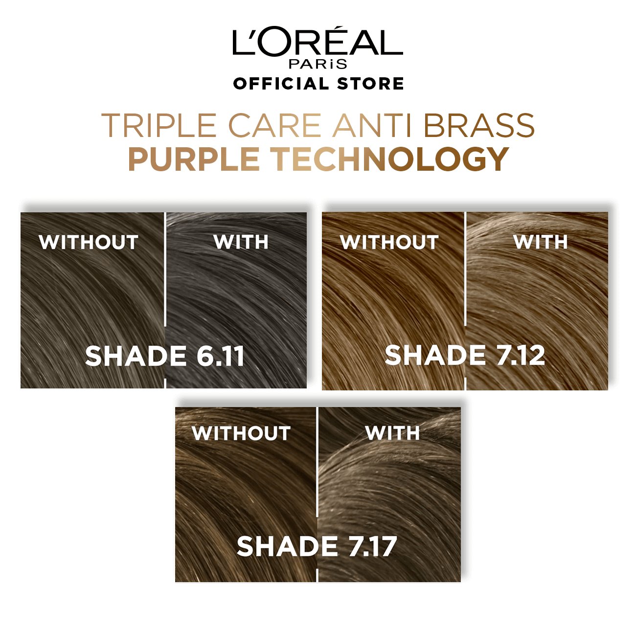 L’Oreal Paris Excellence Ash Supreme Hair Color 7.12 Honey Ash