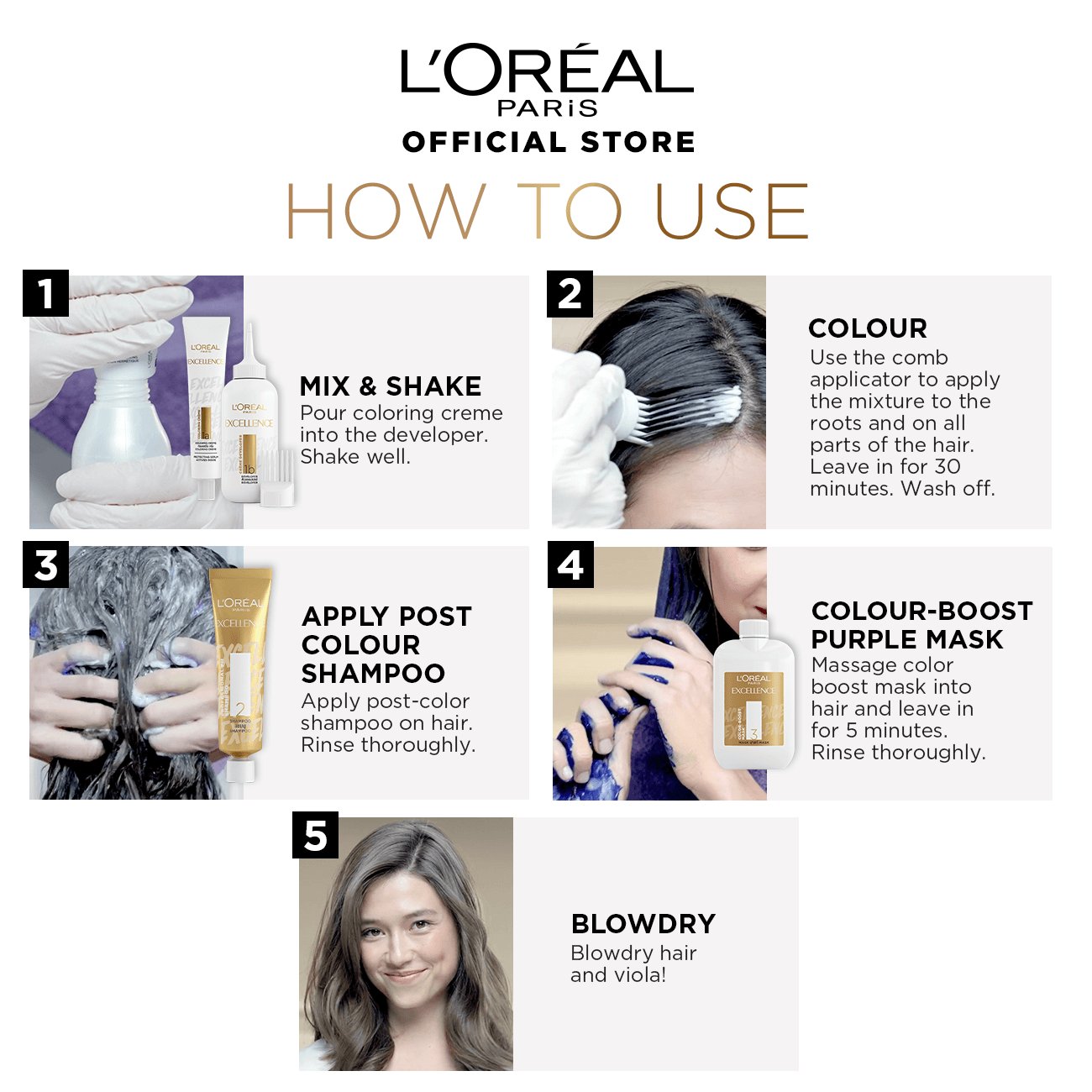 L’Oreal Paris Excellence Fashion hair color - 5.13 Espresso Ash Brown