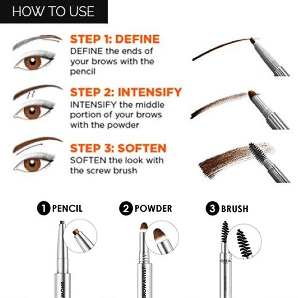 Brow Artist Designer Pro 01 Dark Brown