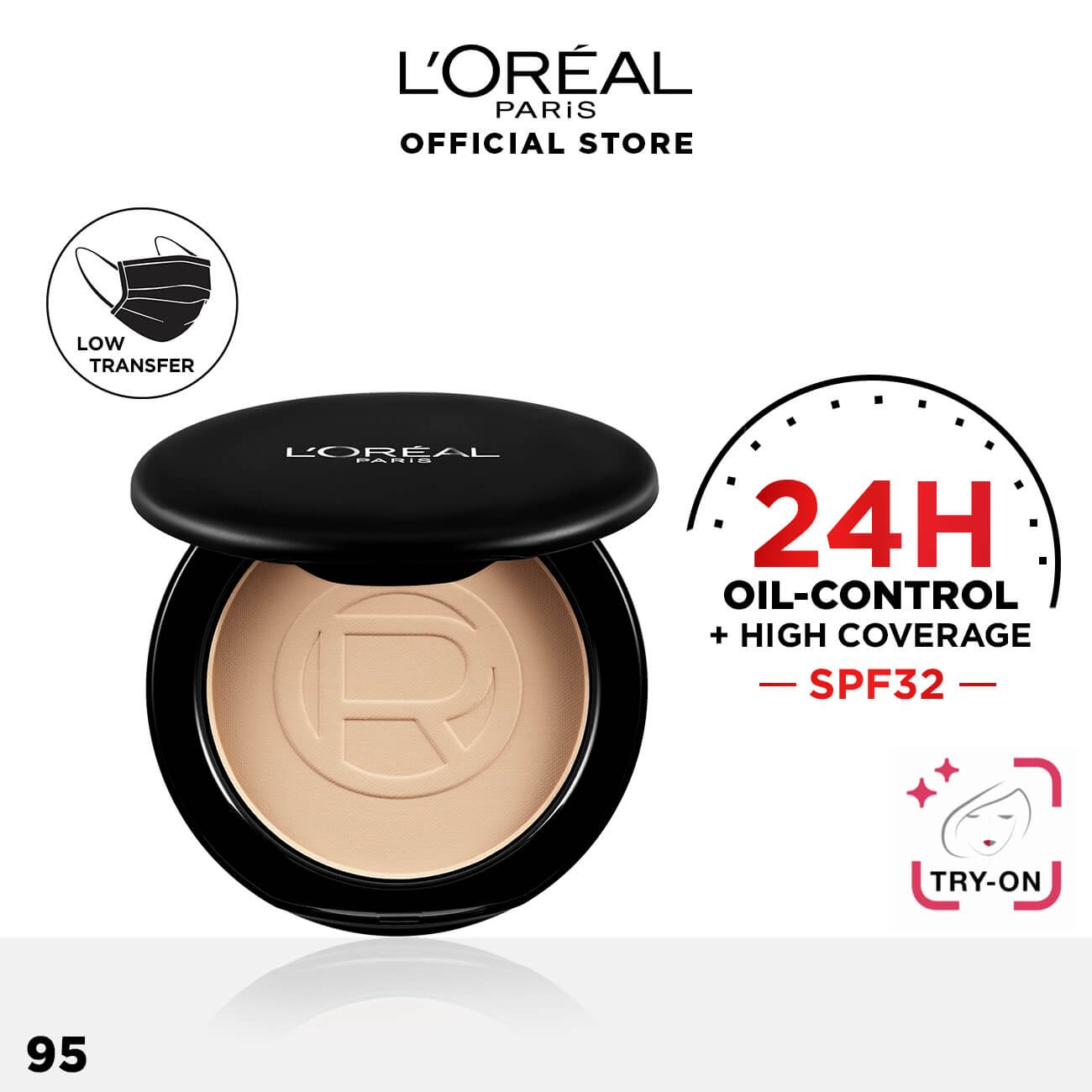 L'Oréal Paris Infallible 24H Oil Killer Powder- 95 Light Linen