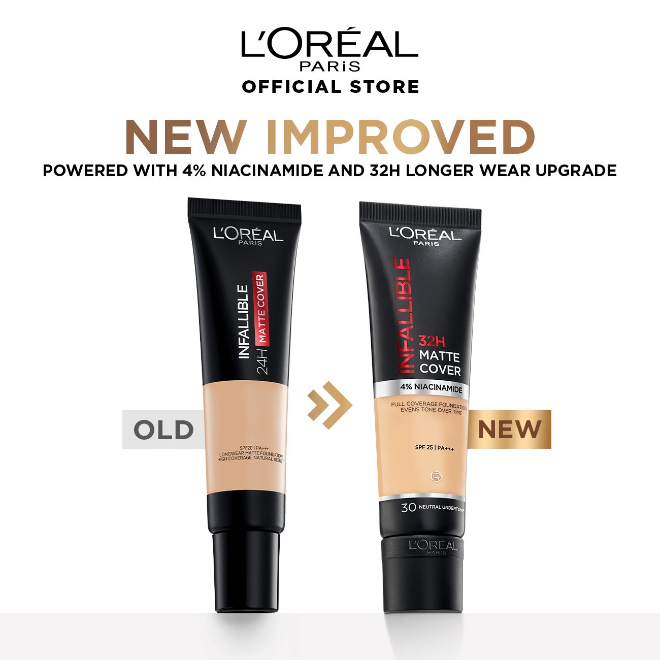 L’Oréal Paris Infallible 32H Matte Cover Foundation - 30 Neutral Undertone