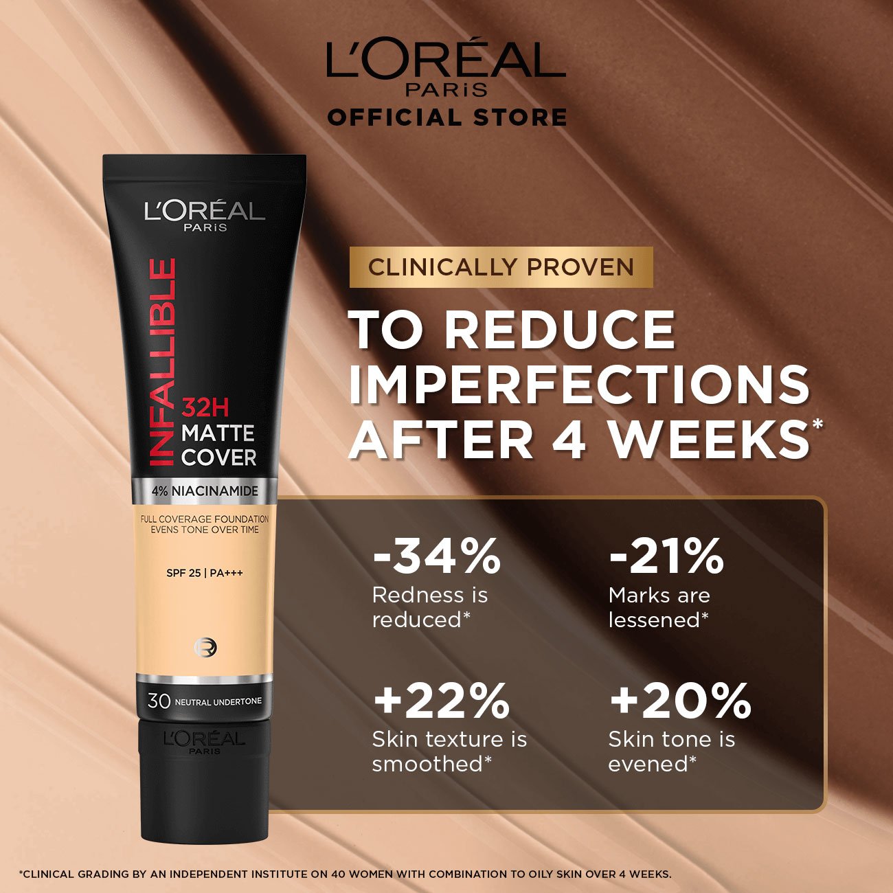 L’Oréal Paris Infallible 32H Matte Cover Liquid Foundation - 30