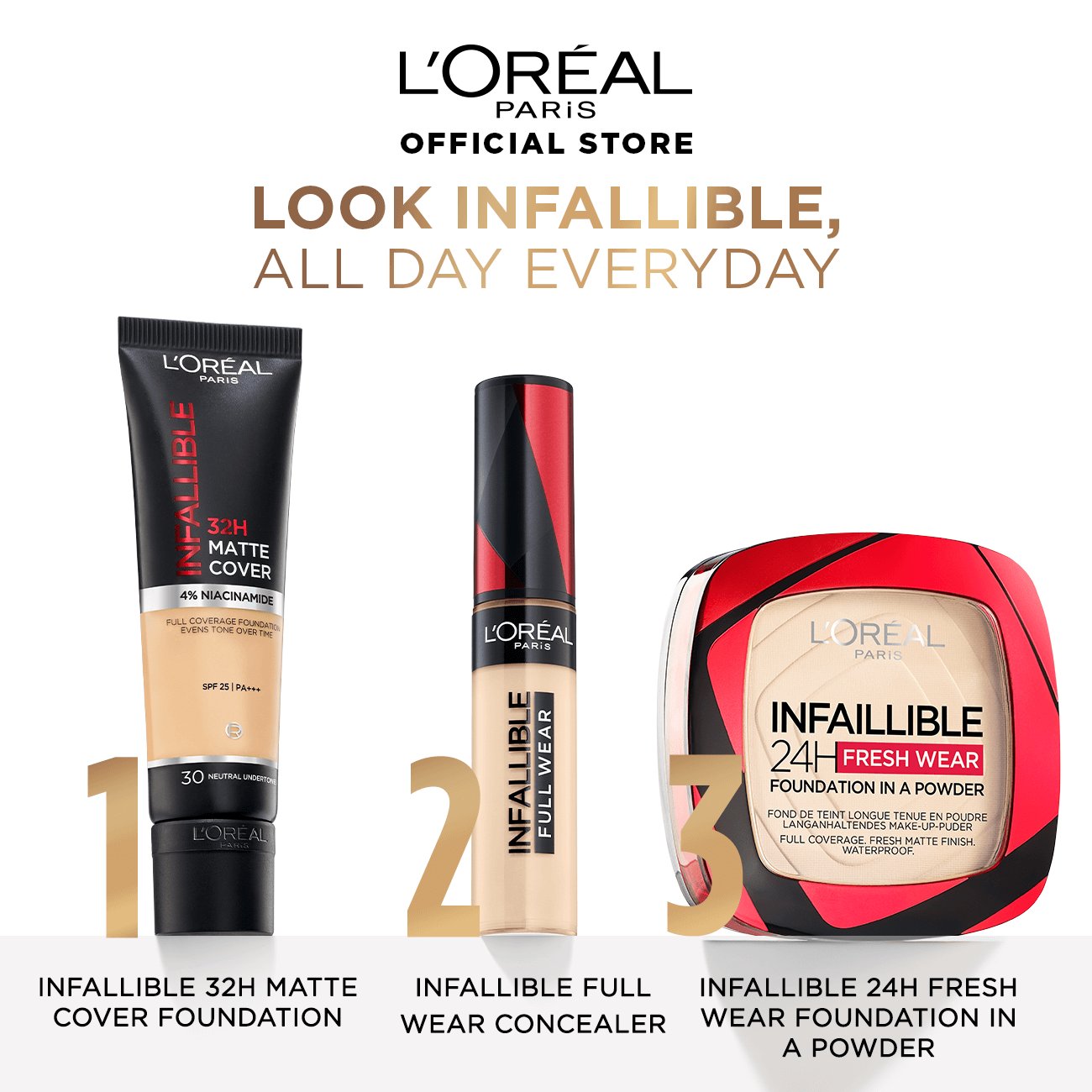 L’Oréal Paris Infallible 32H Matte Cover Liquid Foundation - 30