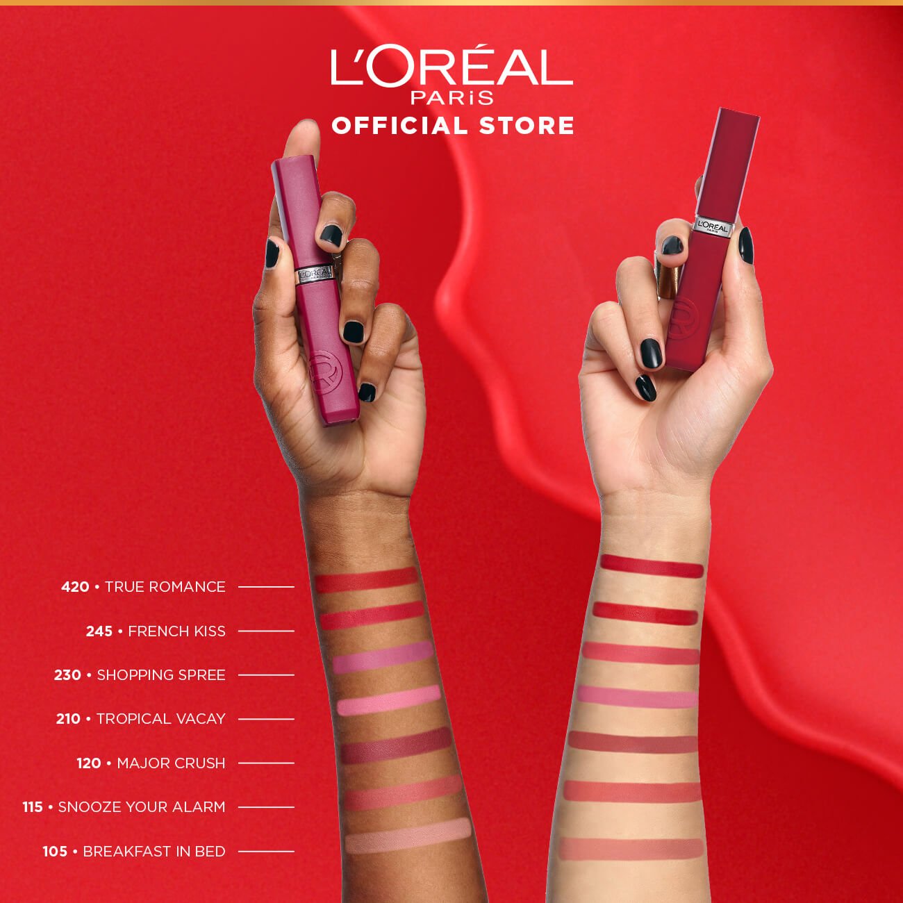 L’Oréal Paris Infallible Matte Resistance Liquid Lipstick for 16H Long ...