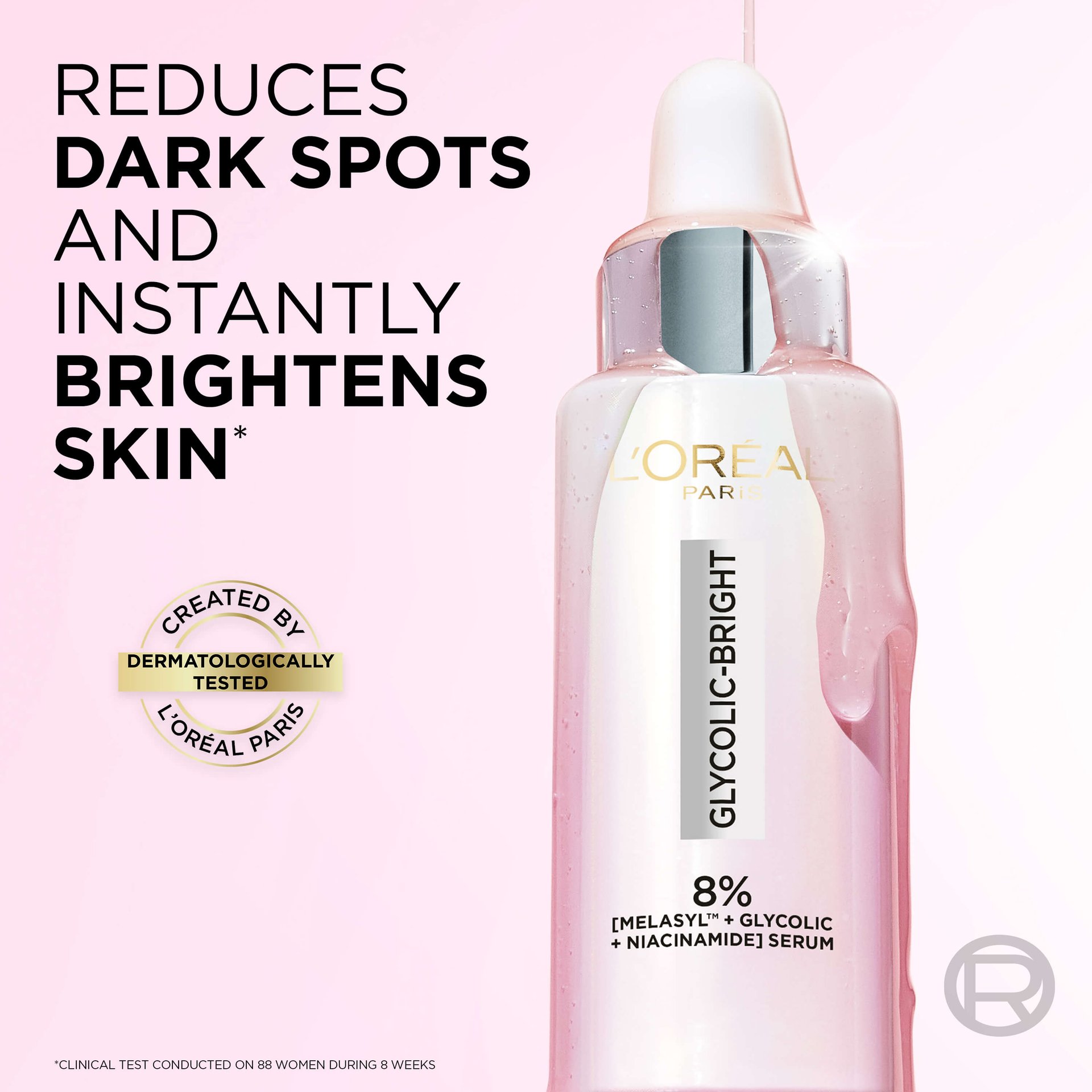 L’Oréal Paris Glycolic Bright 8% [Melasyl + Glycolic + Niacinamide ...