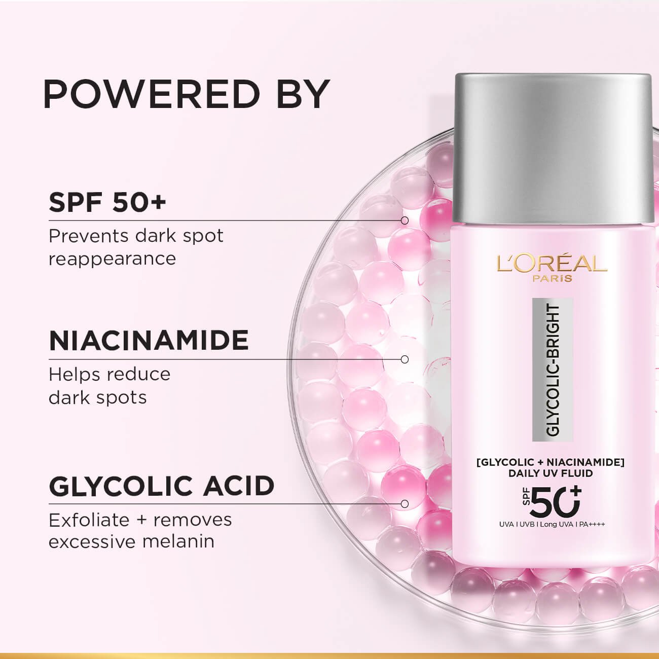 Glycolic Bright Anti-Dark Spot Daily UV Fluid | L’Oréal Paris Malaysia