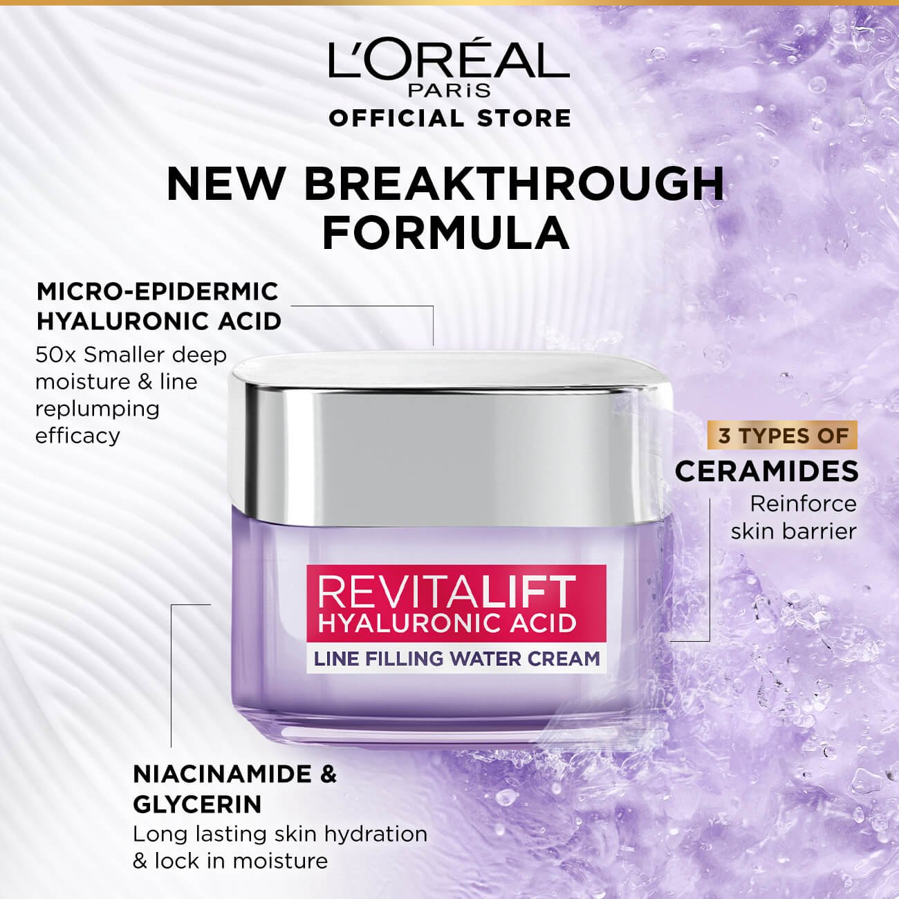 Revitalift Hyaluronic Acid Plumping Day Cream 50ml