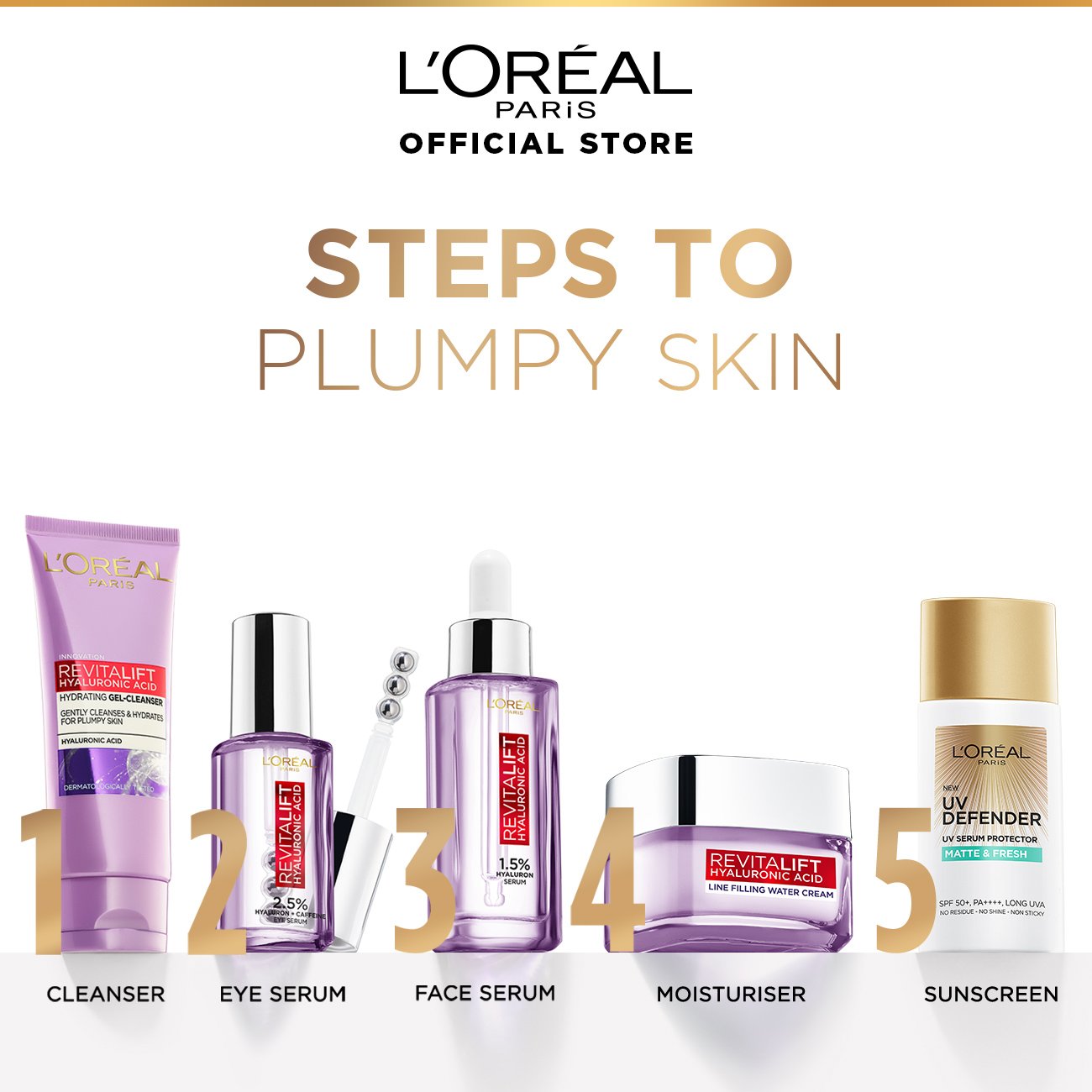 Revitalift Hyaluronic Acid Plumping Day Cream 50ml