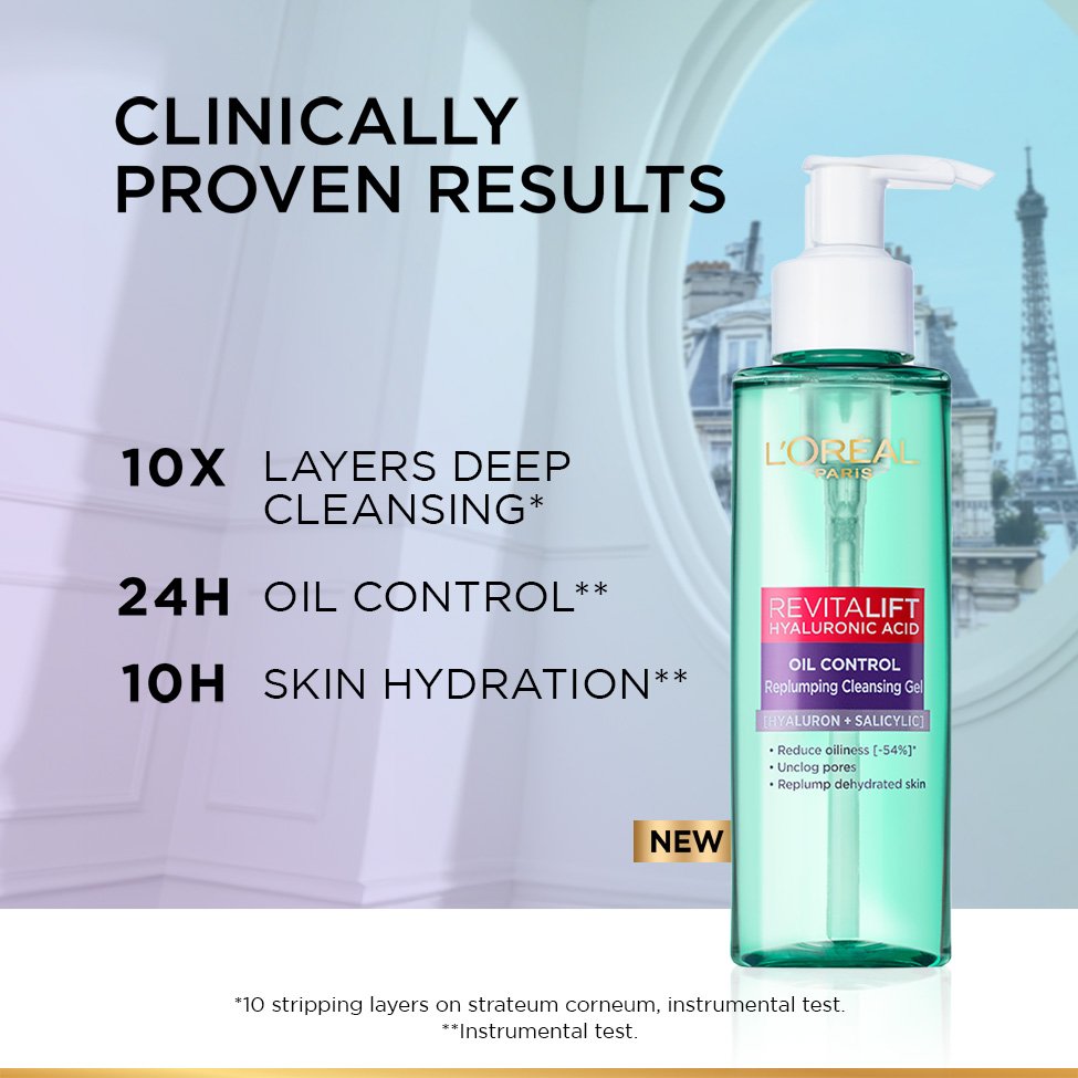 Revitalift Skin Care Hyaluronic Acid Oil Control Cleanser | L'Oréal Paris
