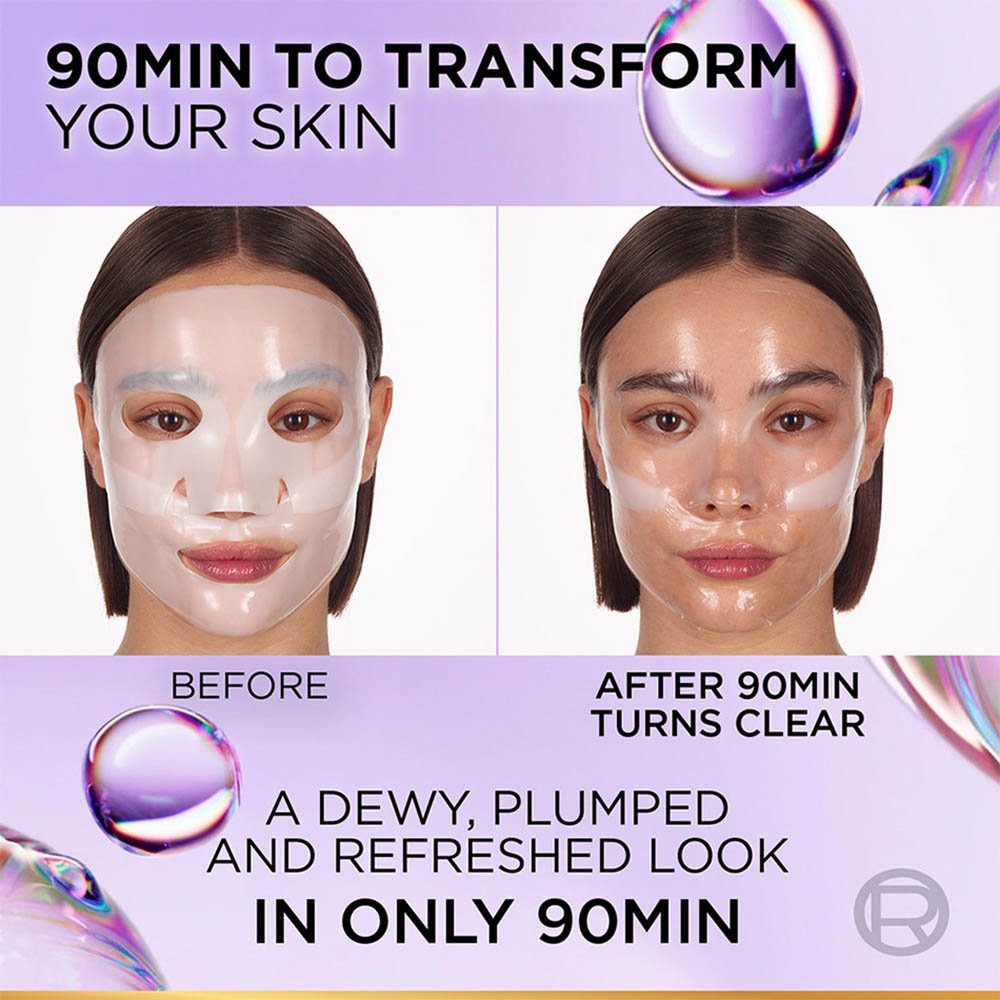 Revitalift Glass Skin Hydrogel Glow Mask